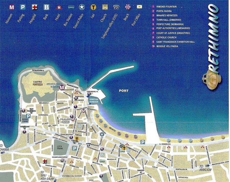 Crete Cities Maps